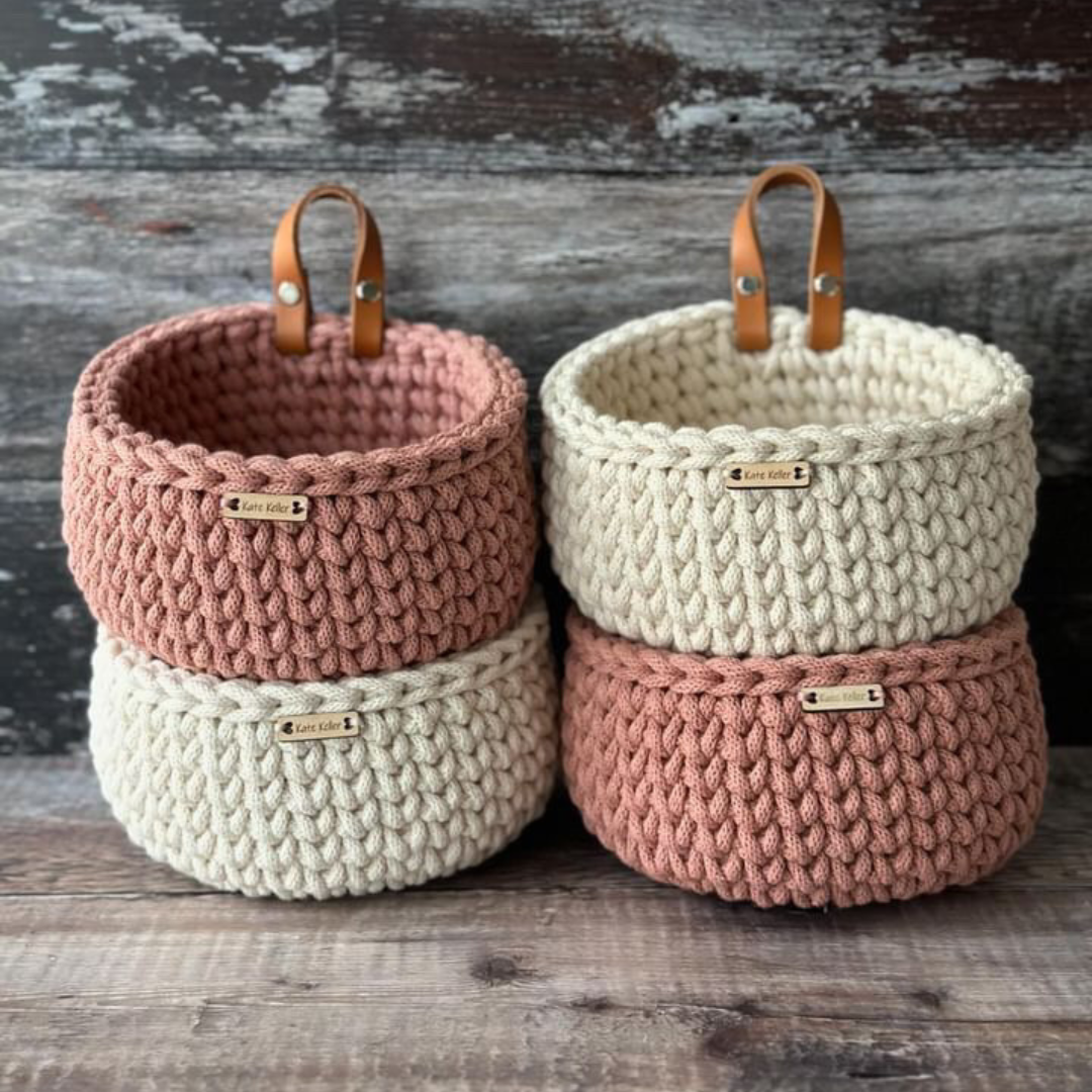 Handmade Crochet Basket - The Mini Classic - Natural – Rhubarb & Hare